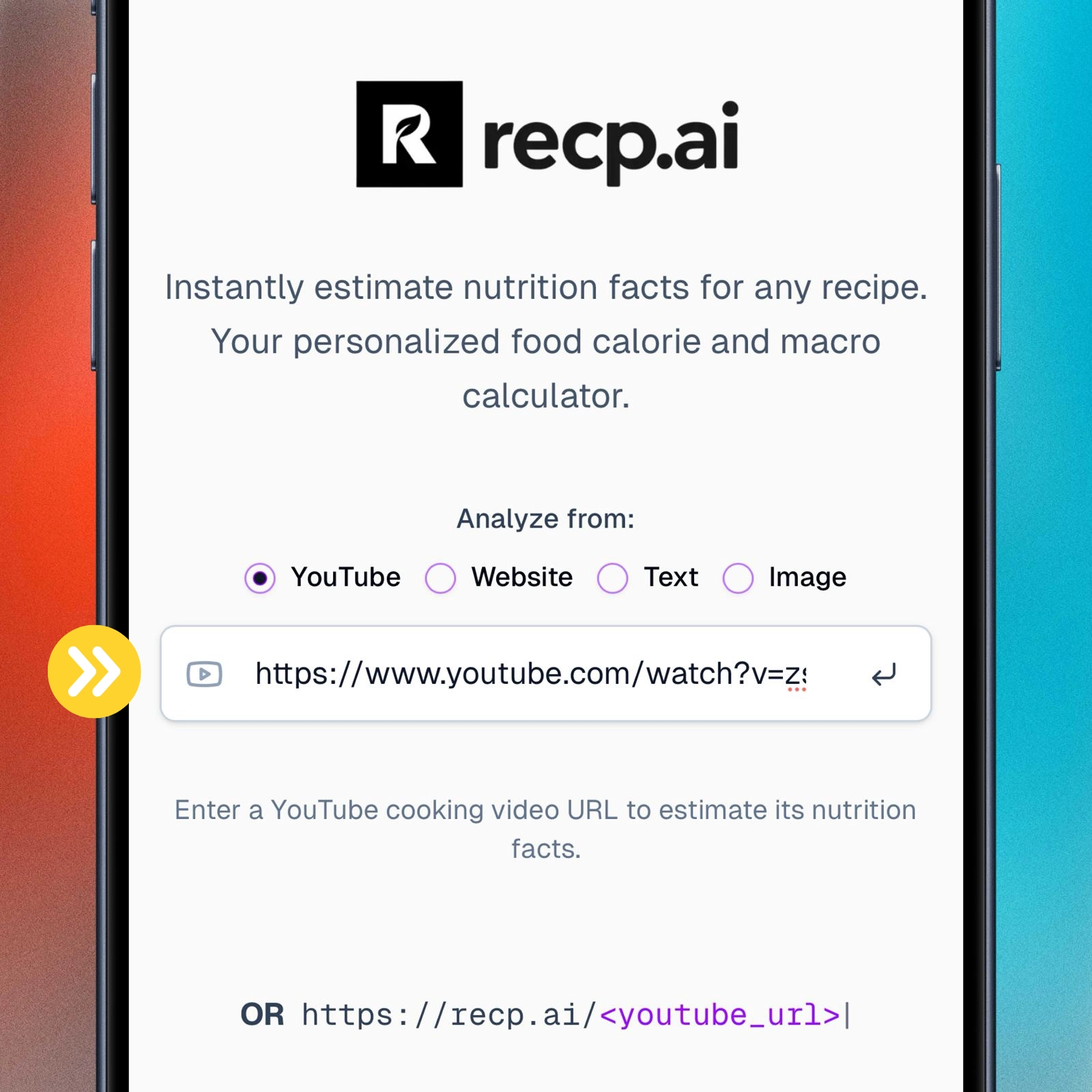How to Instantly Get Nutrition Facts from Any YouTube Video | Recp.ai ...